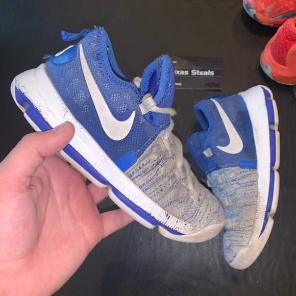 Nike | Shoes | Nike Kd 8 Bluewhite 2c Childrens | Poshmark